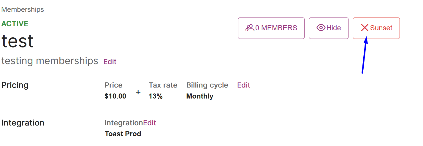 Sunsetting Your Memberships – TapMango Inc.