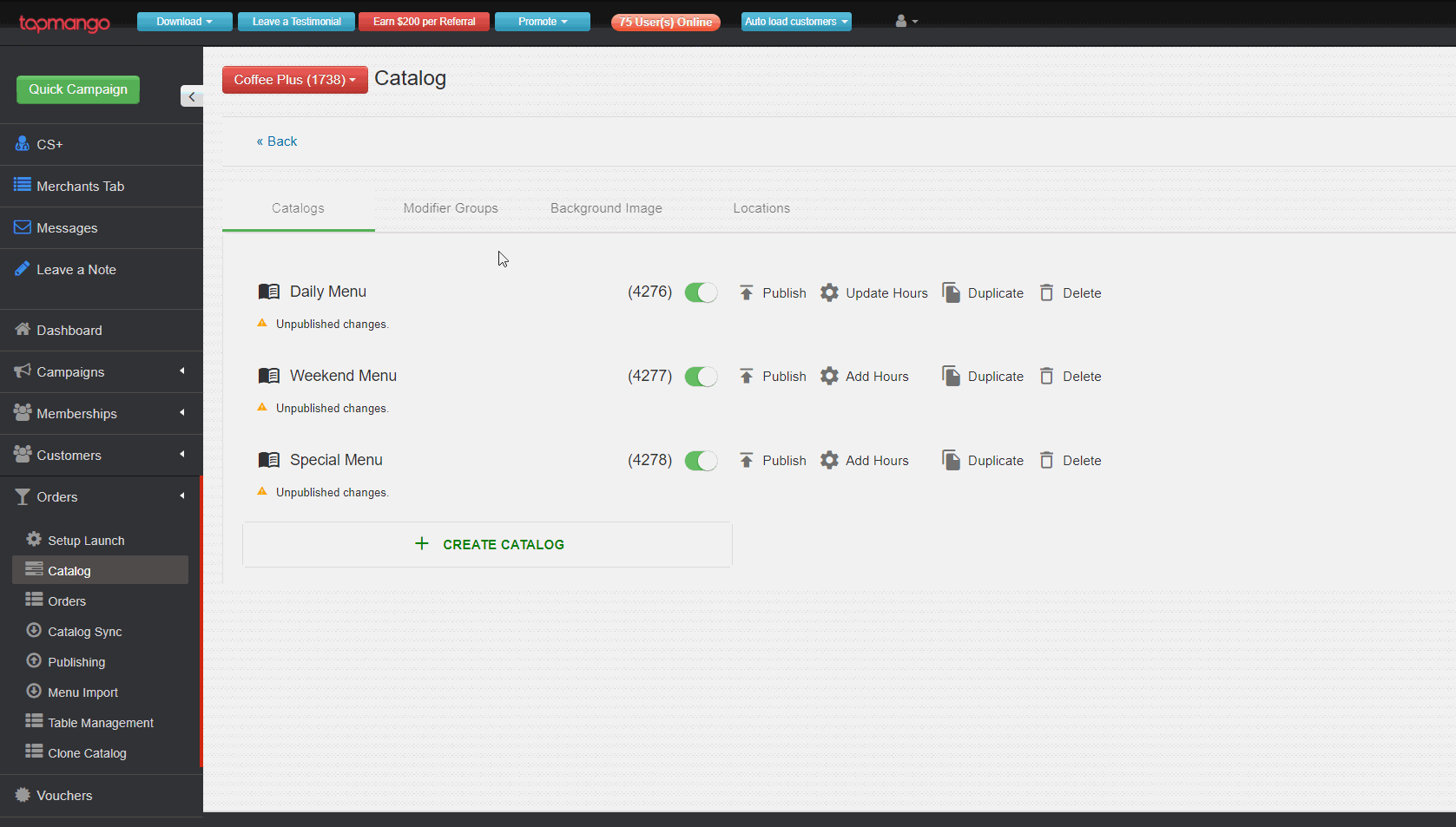 Updating Your Online Ordering Time Frames – TapMango Inc.