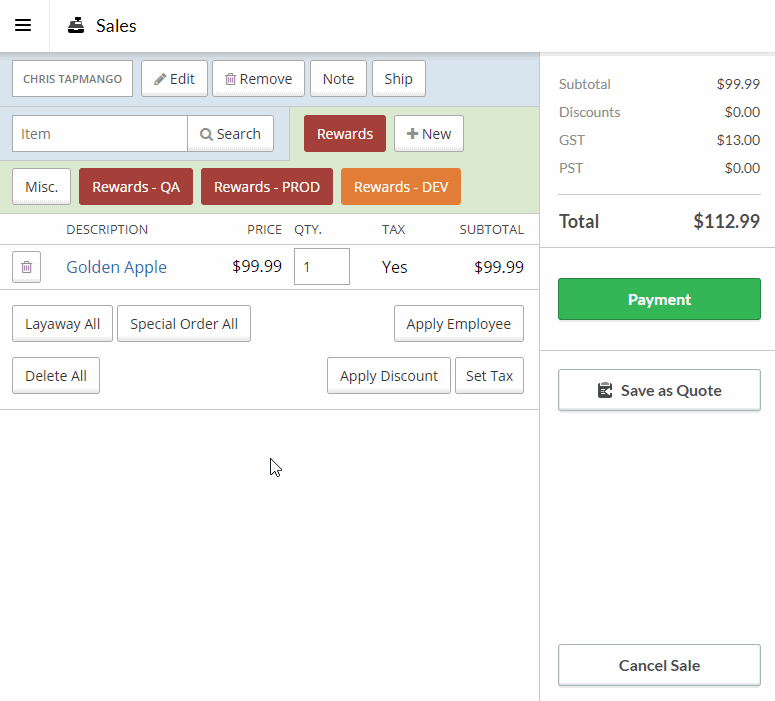 How to use the TapMango Wallet with your Lightspeed (R-Series) Integration – TapMango Inc.