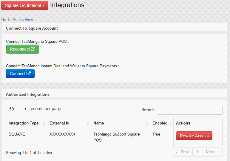 Payment System Integration - Square Payments – TapMango Inc.