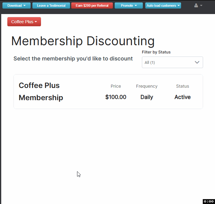 Discounting Paid Memberships – TapMango Inc.