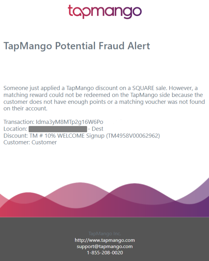 Fraud Alerts with Square POS – TapMango Inc.